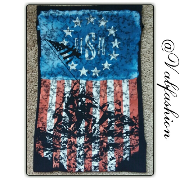 Shirts | Distressed Flag Soldiers Graphic Tshirt | Poshmark